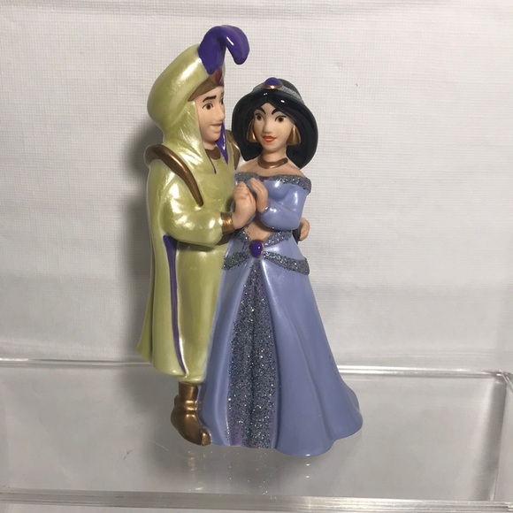 Disney | Accents | Disney Aladdin And Jasmine Figurine Purple And Gold ...
